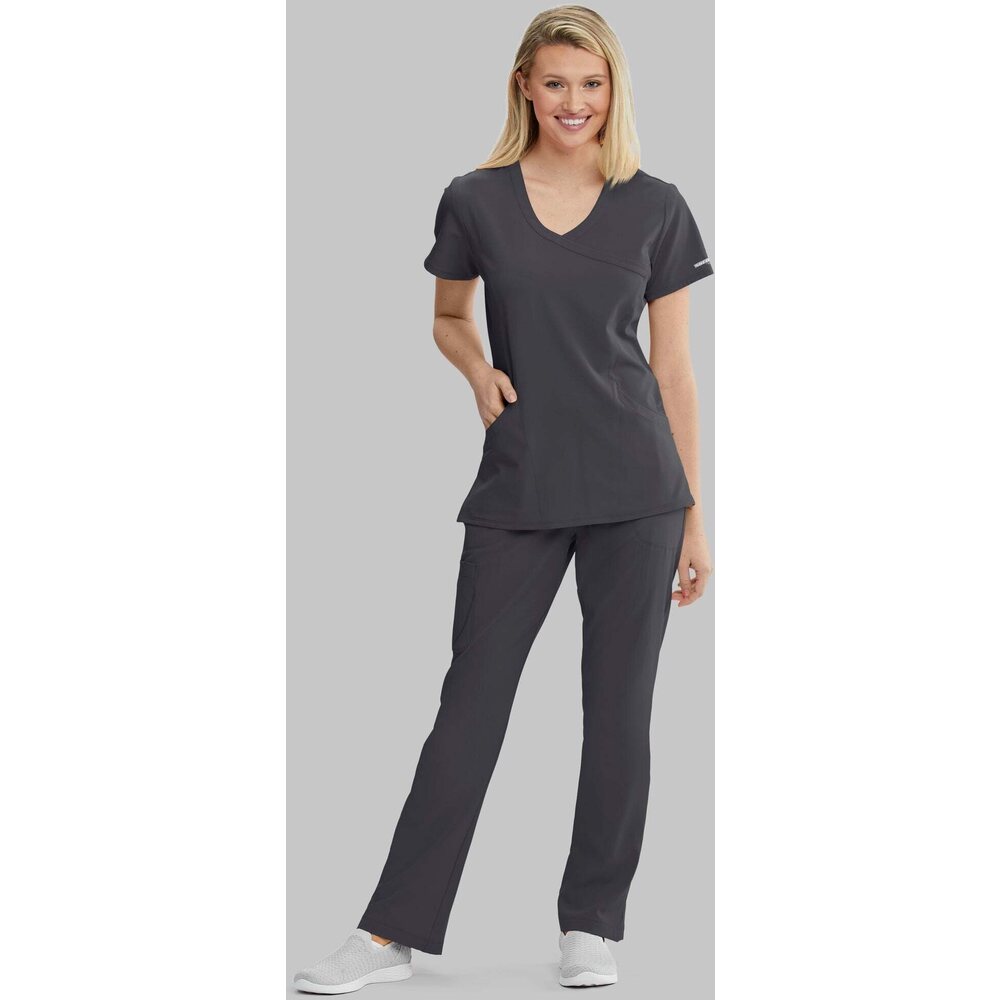 Women's Reliance Scrub Top - Skechers Collection Color - Pewter Fit ...