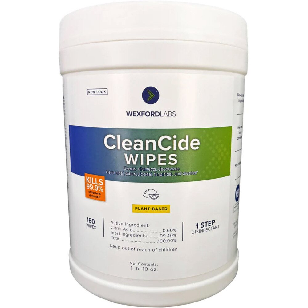 CleanCide Disinfectant Wipes 160 Count Canister